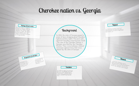 Cherokee nation vs Georgia by Alexis Barnes on Prezi