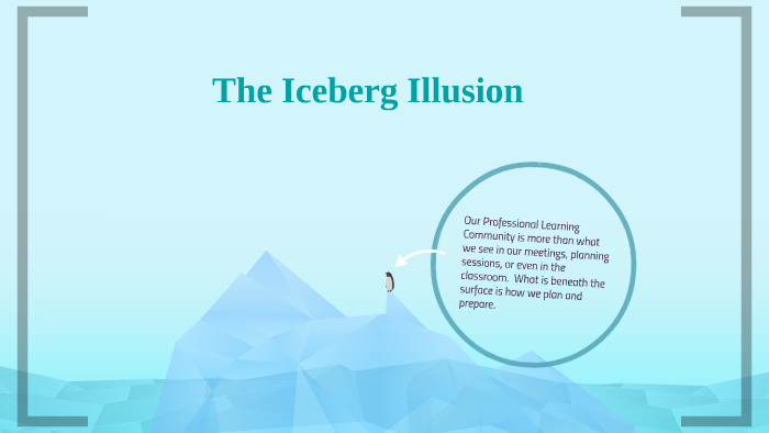 How is planning for instruction like an Iceberg. by Don Lee Milner on Prezi