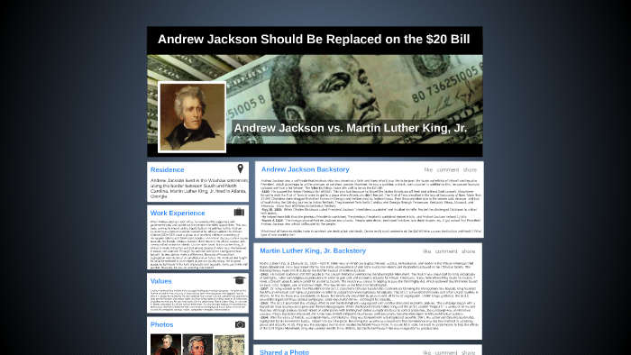 Should Andrew Jackson Be Replaced on the $20 Bill? by KK on Prezi