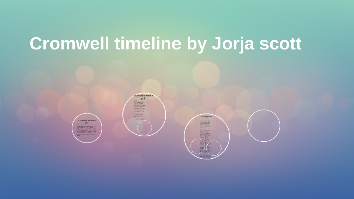 Cromwell timeline by jorja scott on Prezi