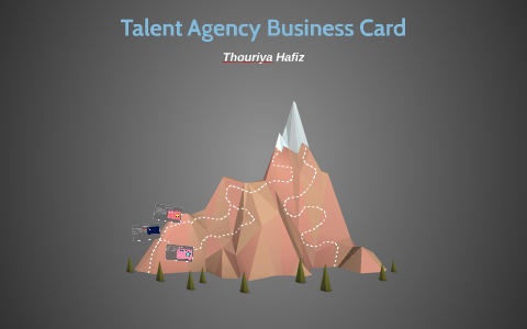 Talent Agency Business Card by on Prezi