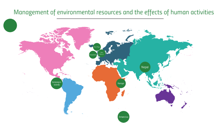 Management of environmental resources and the effects of human ...