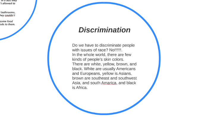 How bad discrimination by 승준 목 on Prezi
