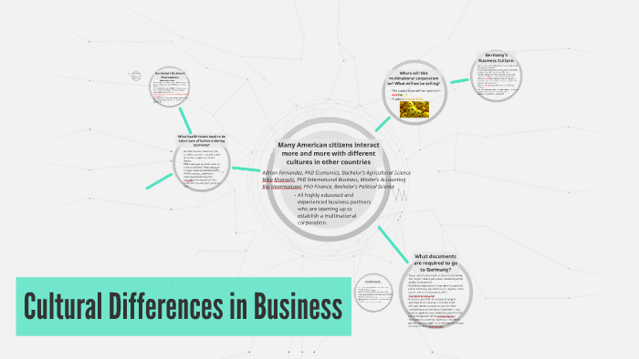 Cultural Differences in Business by Adrian Fernandez on Prezi