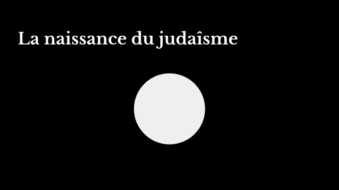 LA NAISSANCE DU JUDAISME by REDA BENNANI ZOUBIR