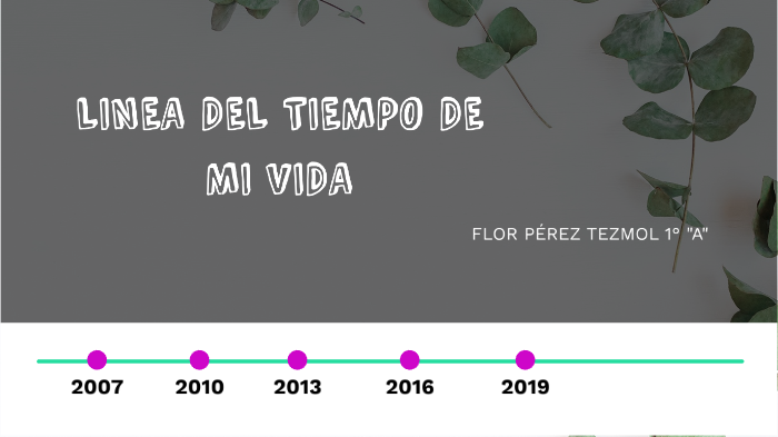 Linea del tiempo de mi vida by Flor Tezmol on Prezi