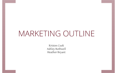 Marketing Plan by Kristen Cook