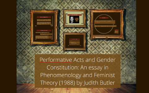 Performative Acts and Gender Constitution: An essay in Pheno by Hyewon ...