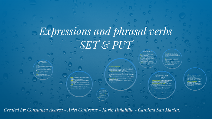 Expressions with SET & PUT by cony amapola on Prezi