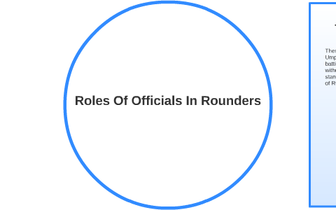 Roles Of Officals In Rounders by Maxine Steer on Prezi