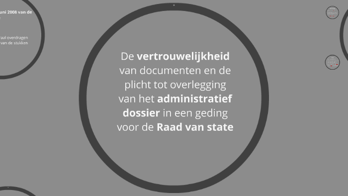 De vertrouwelijkheid van documenten en de plicht tot overleg by Ine ...