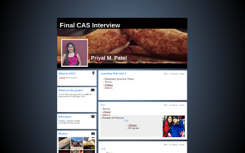 Final CAS Interview by Priyal Patel on Prezi