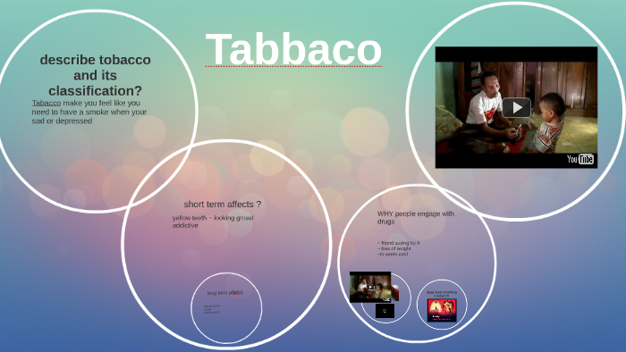 describe tobacco and its classification? by Brodie Gavan on Prezi