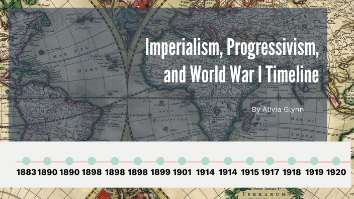 Imperialism, Progressivism, and World War I Timeline by Alivia Glynn on ...