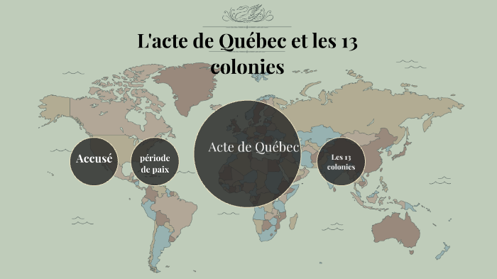 13 colonies et acte de québec by Simone Lavigne-Desjardins on Prezi