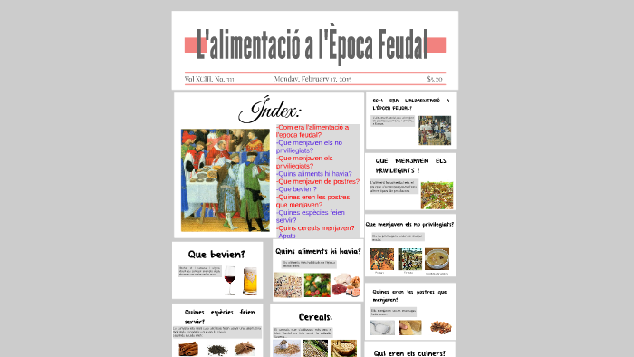L'alimentació a l'Epoca Feudal by Lidia Rossut on Prezi