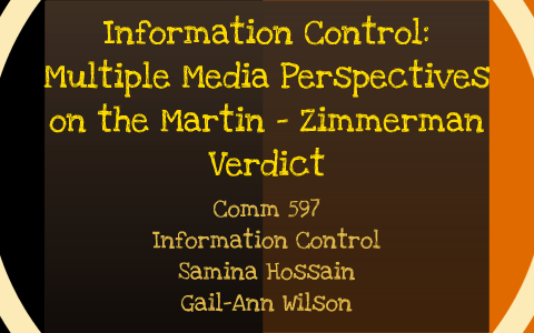 Information Control: Multiple Media Perspectives on the Martin ...