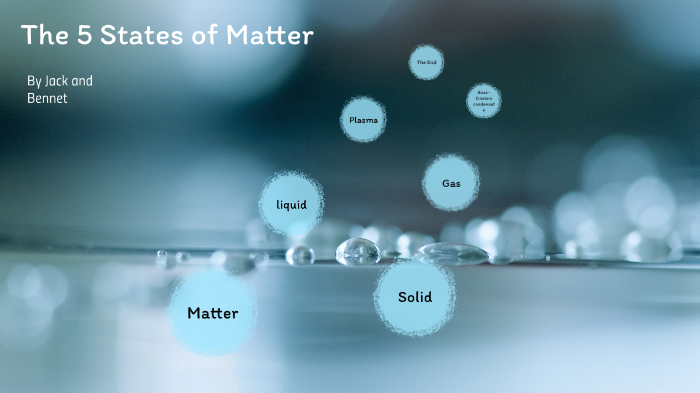 The 5 States of Matter by Bennet Calvin on Prezi