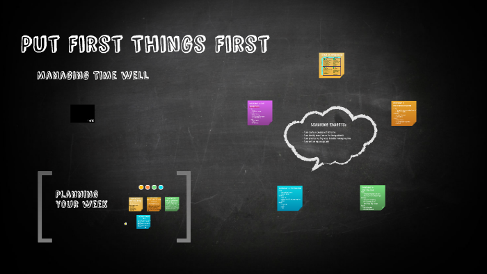Put First Things First by Xaria Wiggins on Prezi