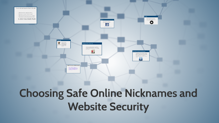 Choosing safe online nicknames and Website security by Nancy Brown8 on ...