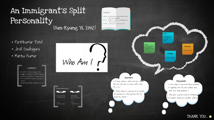An Immigrant's Split Personality by Parth Patel on Prezi