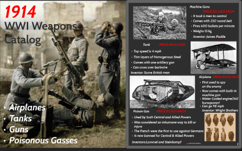 WWI Weapons Catalog by Jenny Saucedo on Prezi