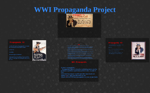WWI Propaganda Project by brendan zabik on Prezi