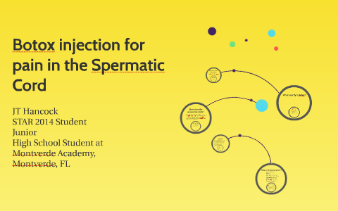 Botox injection for pain in the Spermatic Cord by John Hancock on Prezi