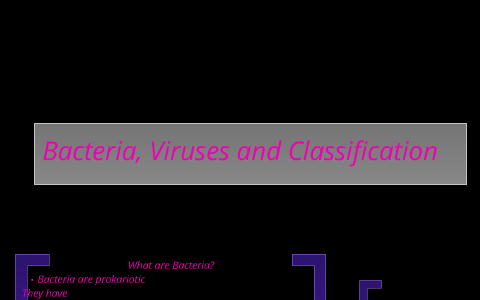 bacteria, viruses and classification by Jennifer Cohn on Prezi