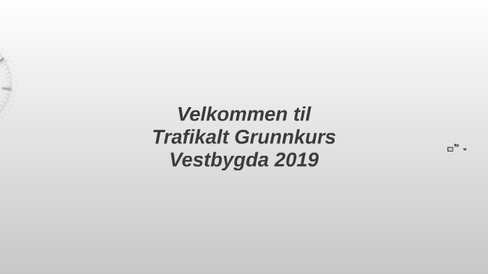 TR.KURS by einar lie on Prezi