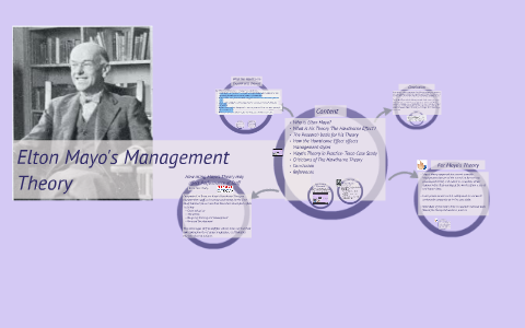 Elton Mayo's Management by Katharine Kear on Prezi