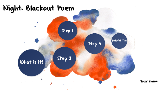 Night Blackout Poetry by Liz Isaacs on Prezi