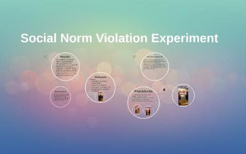 Social Norm Violation Experiment by Sarah Martin on Prezi