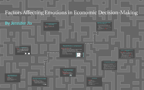 The Origins and Role of Emotions in Economic Decision-Making by ...