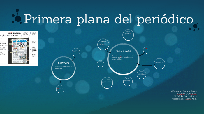 Primera plana del periòdico by Estefanía Cruz on Prezi