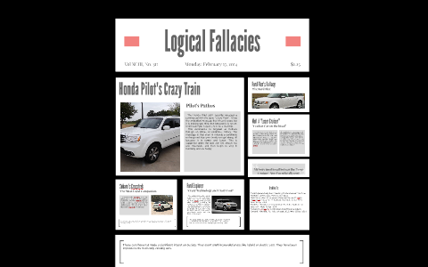 Logical Fallacies Newspaper by Ethan Jones on Prezi