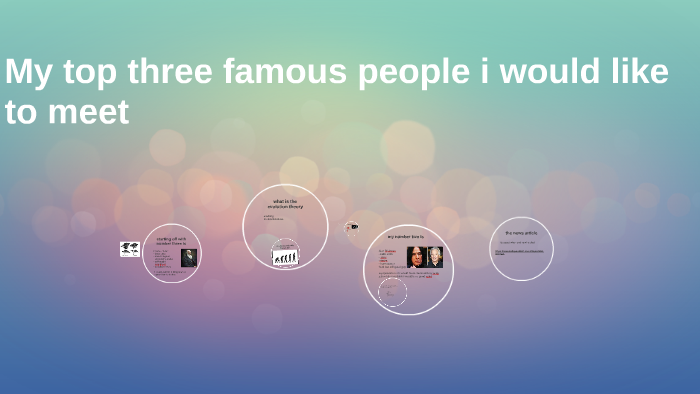 My top three famous people i would like to meet by oe lino on Prezi
