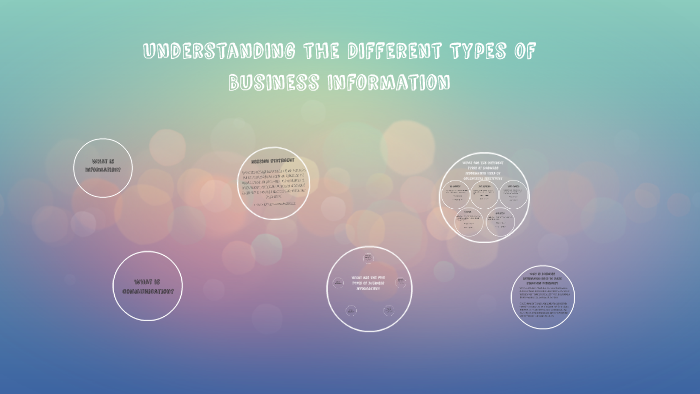 Understanding The Different Types of Business Information by maisie ...