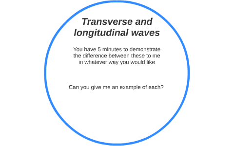 Transverse and longitudinal waves by David Gabb