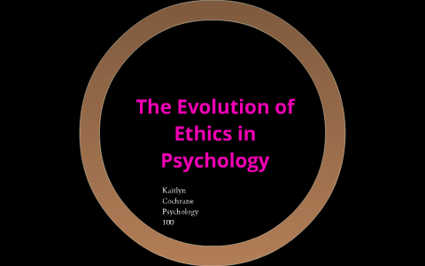 Evolution of Ethics in Psychology by Kaitlyn Cochrane