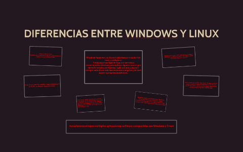 DIFERENCIAS ENTRE WINDOWS Y LINUX by Paulii Lopez on Prezi