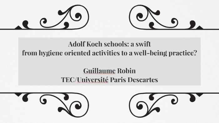 Adolf Koch Schools: a swift from an hygienic approach by guillaume ...
