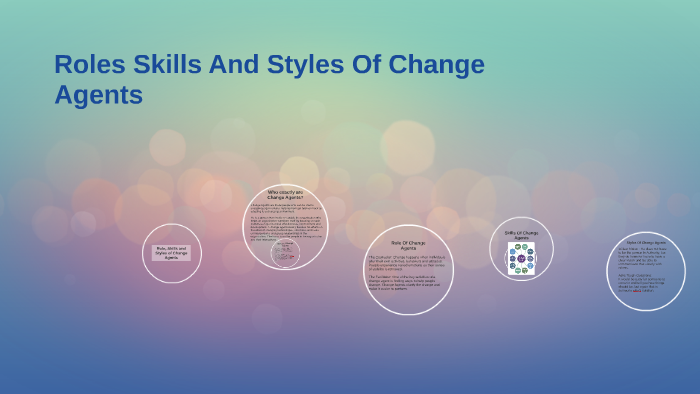 Role, Skills and Styles of Change Agents by arjun parab on Prezi