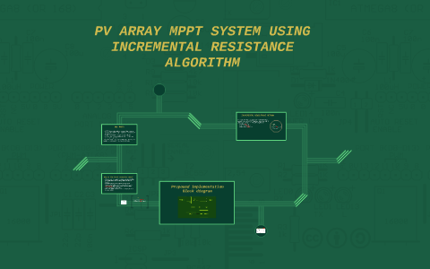 PV ARRAY MPPT SYSTEM USING INCREMENTAL RESISTANCE ALGORITHM by on Prezi