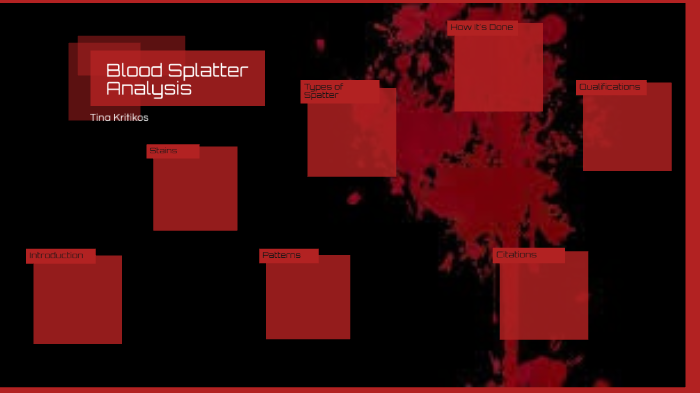Blood Spatter Analysis by Schol Project on Prezi