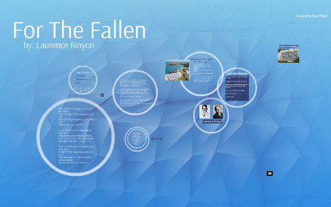 For The Fallen - Laurence Binyon - Dale Finch by Dale Finch on Prezi