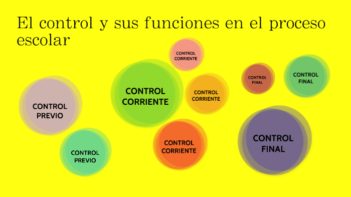 El control y sus funciones en el proceso escolar by Fernanda Luján Gtz ...