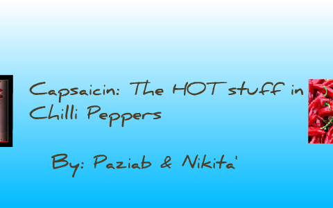 Capsaicin: The Hot stuff in Chilli Peppers by nikki higgs on Prezi