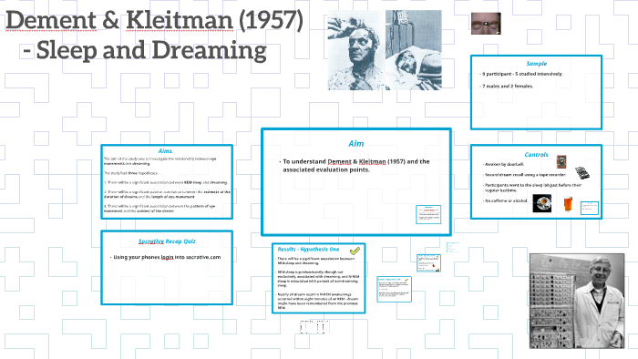 Dement & Kleitman (1957) - Sleep and Dreaming by Tom Strange on Prezi