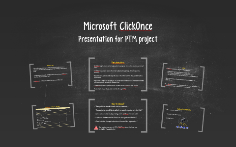 Microsoft ClickOnce by Bruno Gamache on Prezi